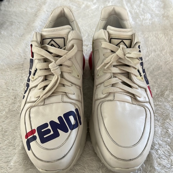 Fendi | Shoes | Fendi X Fula Mania Chunky Leather Sneakers | Poshmark